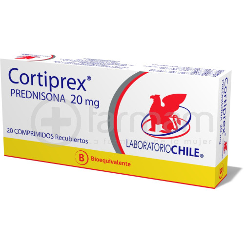 Cortiprex Comprimidos 20 Miligramos 20 - Farmam.cl