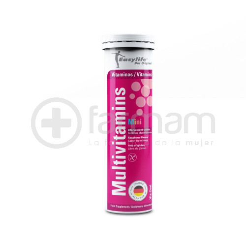 Easy Life Multivitamins Mini Tabletas Efervescentes Frambuesa 20 ...