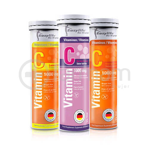 Easy Life Vitamin C Tabletas Efervescentes Sabor Berries 1000Mg.20 ...