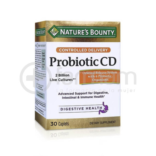 Natures Bounty Probiotic Cd Comprimidos X30 - Farmam.cl