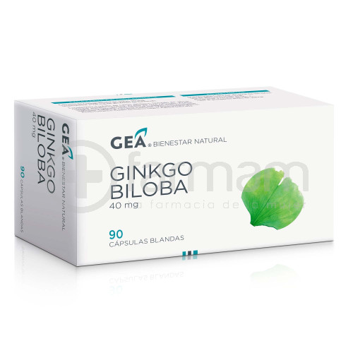 Gea Bienestar Natural Ginkgo Biloba Capsulas Blandas 40Mg.90 - Farmam.cl