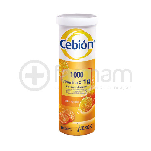 Vitamina C (Cebion) 1000 Mg Comprimidos Efervescentes 10 - Farmam.cl