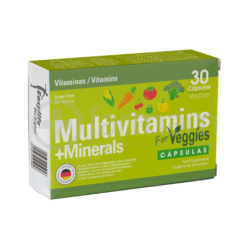 Easy Life Multivitaminico+Minerales Veggie Capsulas X30 - Farmam.cl