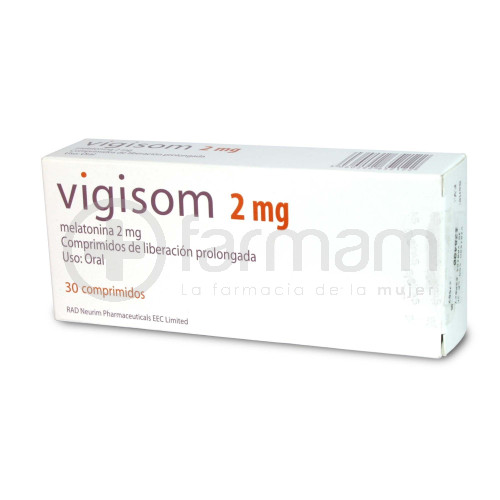 Vigisom Comprimidos De Liberacion Prolongada 2Mg. 30 - Farmam.cl